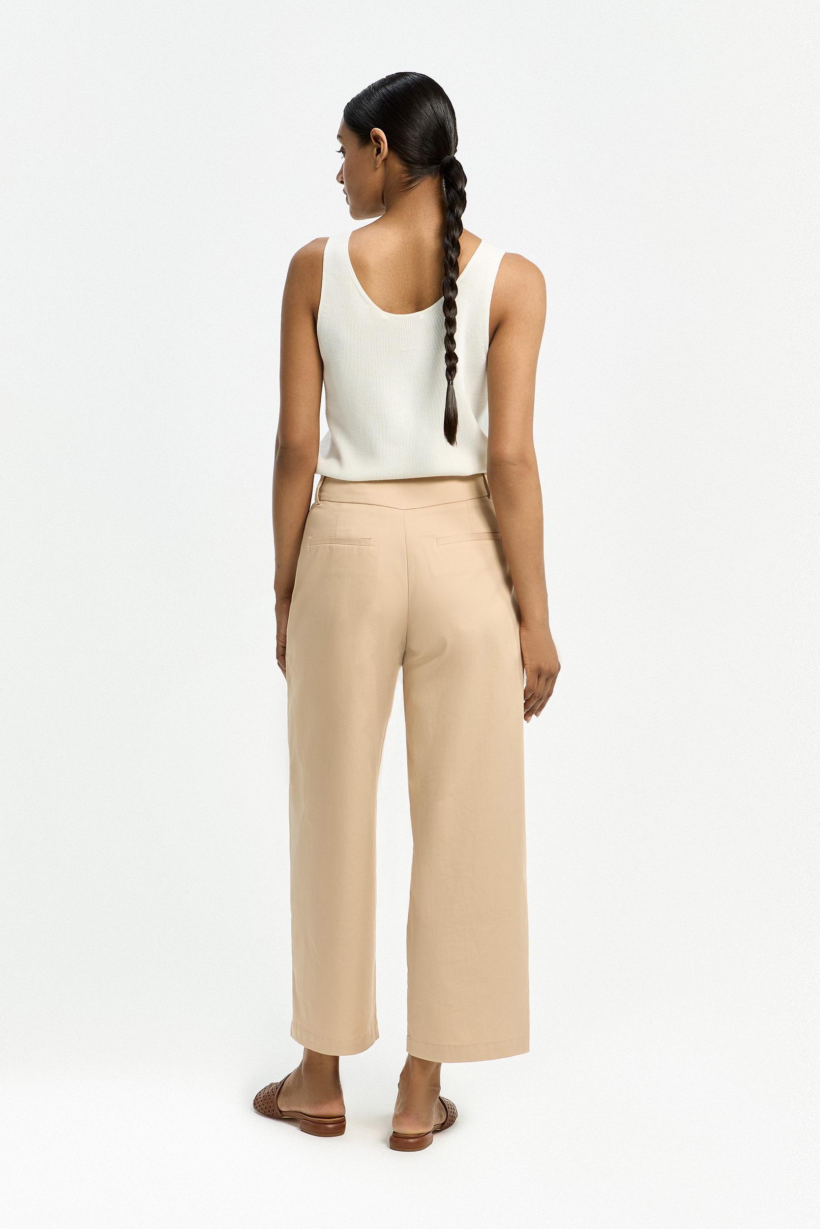 Weiß Top mit elegantem Perlmuster - Xandres